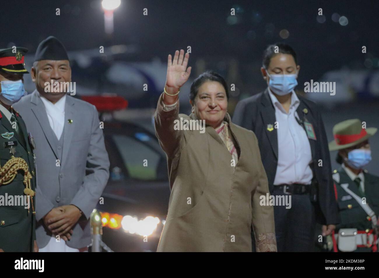 On November.7,2022 in Kathmandu, Nepal. President "Bidhya Devi Bhandai ...