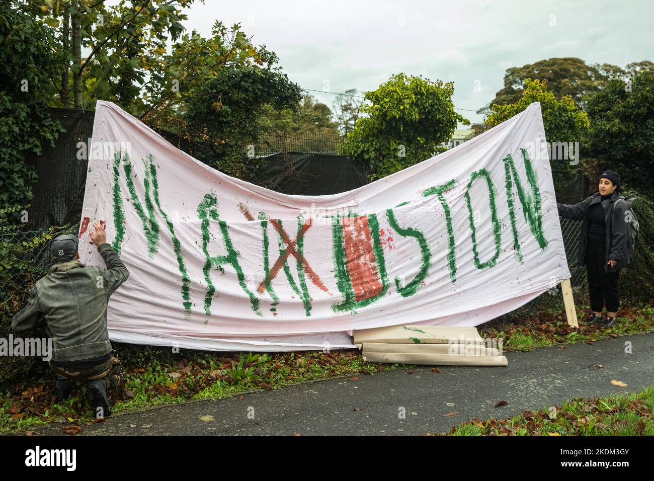 Manston, UK. 6th November, 2022. Activists from groups opposed to ...