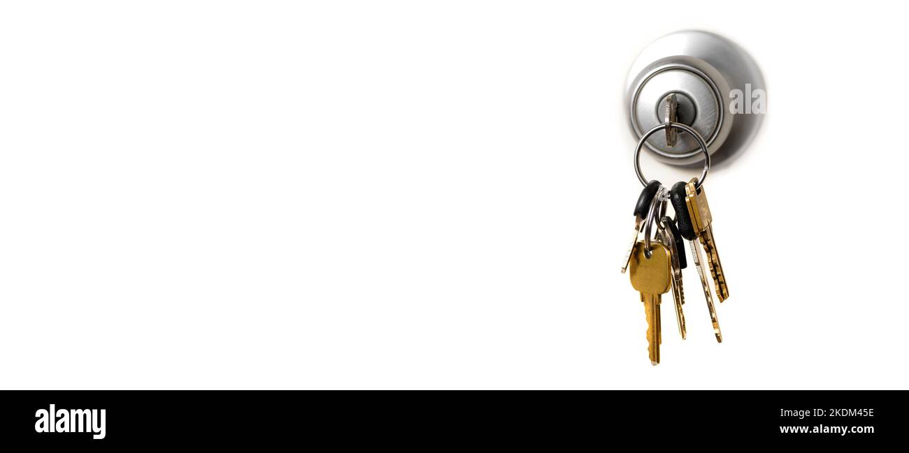 Hanging from door Cut Out Stock Images & Pictures - Alamy