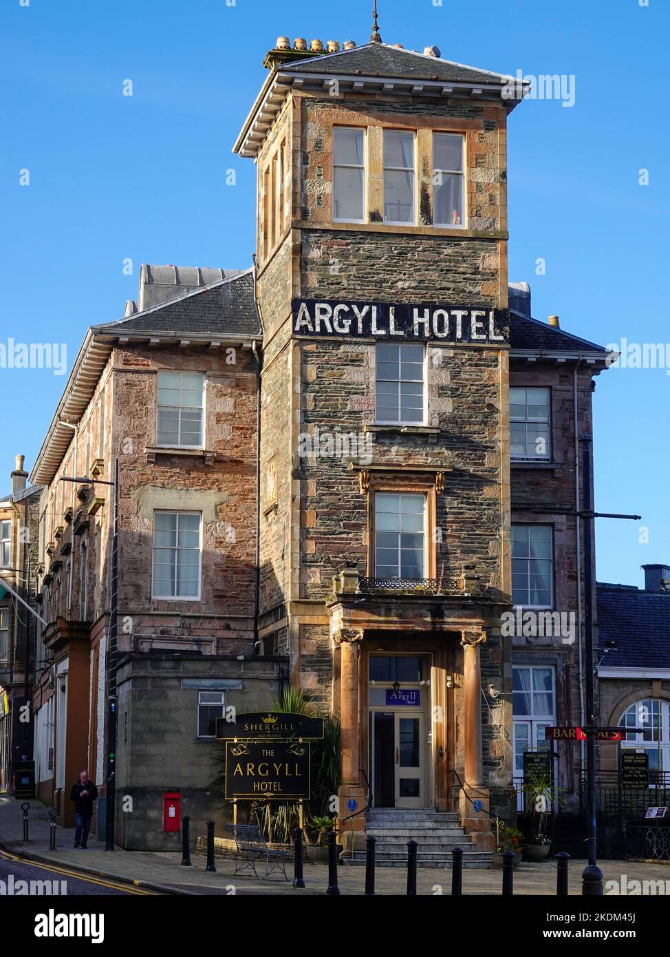 The Argyll Hotel located in the town of Dunoon, Scotland, UK Stock ...
