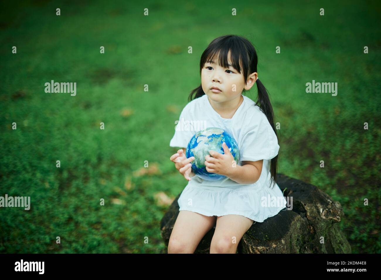 Japanese kid at city park Stock Photo - Alamy