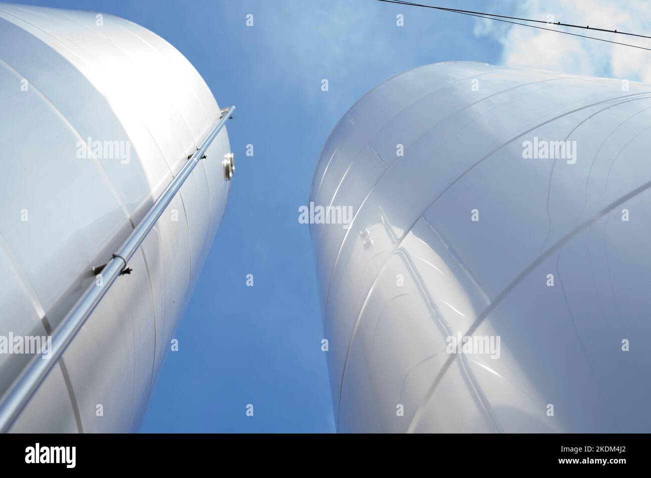 Exterior cider vat at Westons cider manufacturing plant Stock Photo - Alamy