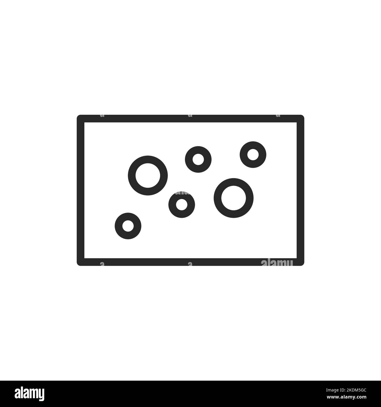 Pustule color line icon. Isolated vector element Stock Vector Image ...