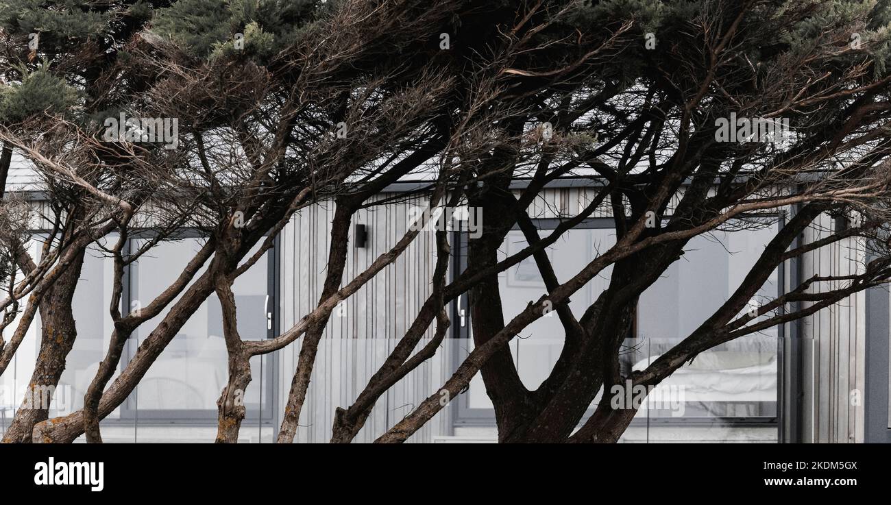 Modern architecture of buildings in Cornwall. Hayle. Modern buildings ...