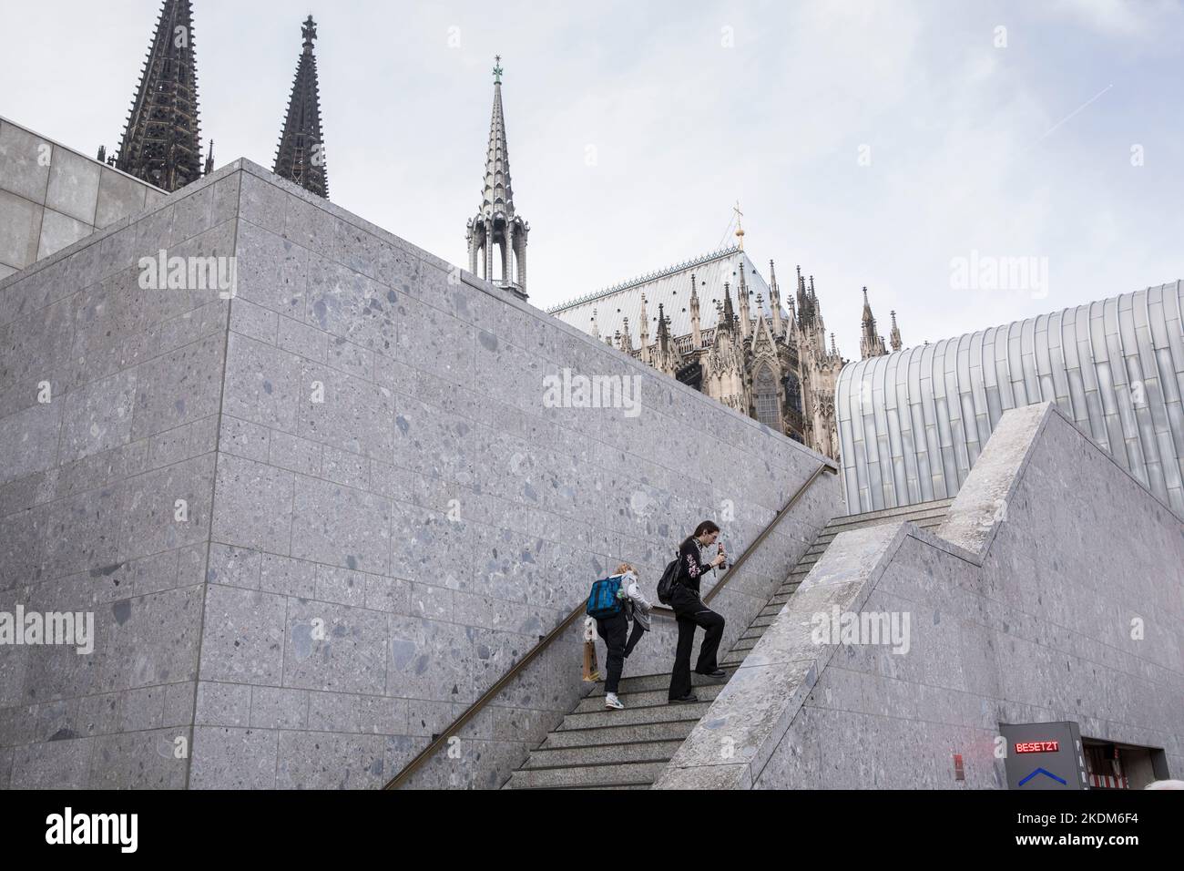 stairs from Kurt-Hackenberg-Platz to the cathedral and the Museum ...