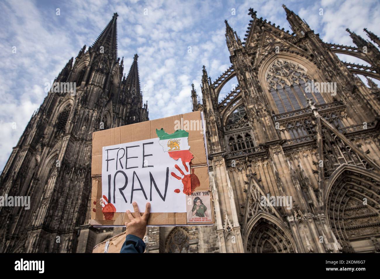 demonstration and rally in solidarity with protesting women in Iran ...