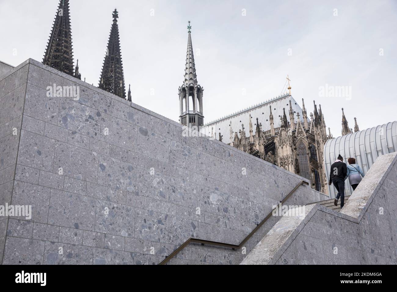 stairs from Kurt-Hackenberg-Platz to the cathedral and the Museum ...