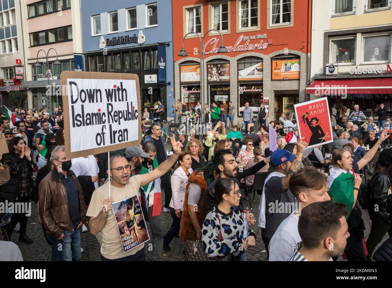 demonstration and rally in solidarity with protesting women in Iran ...
