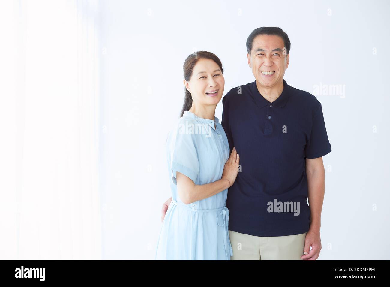 Japanese senior couple at home Stock Photo - Alamy
