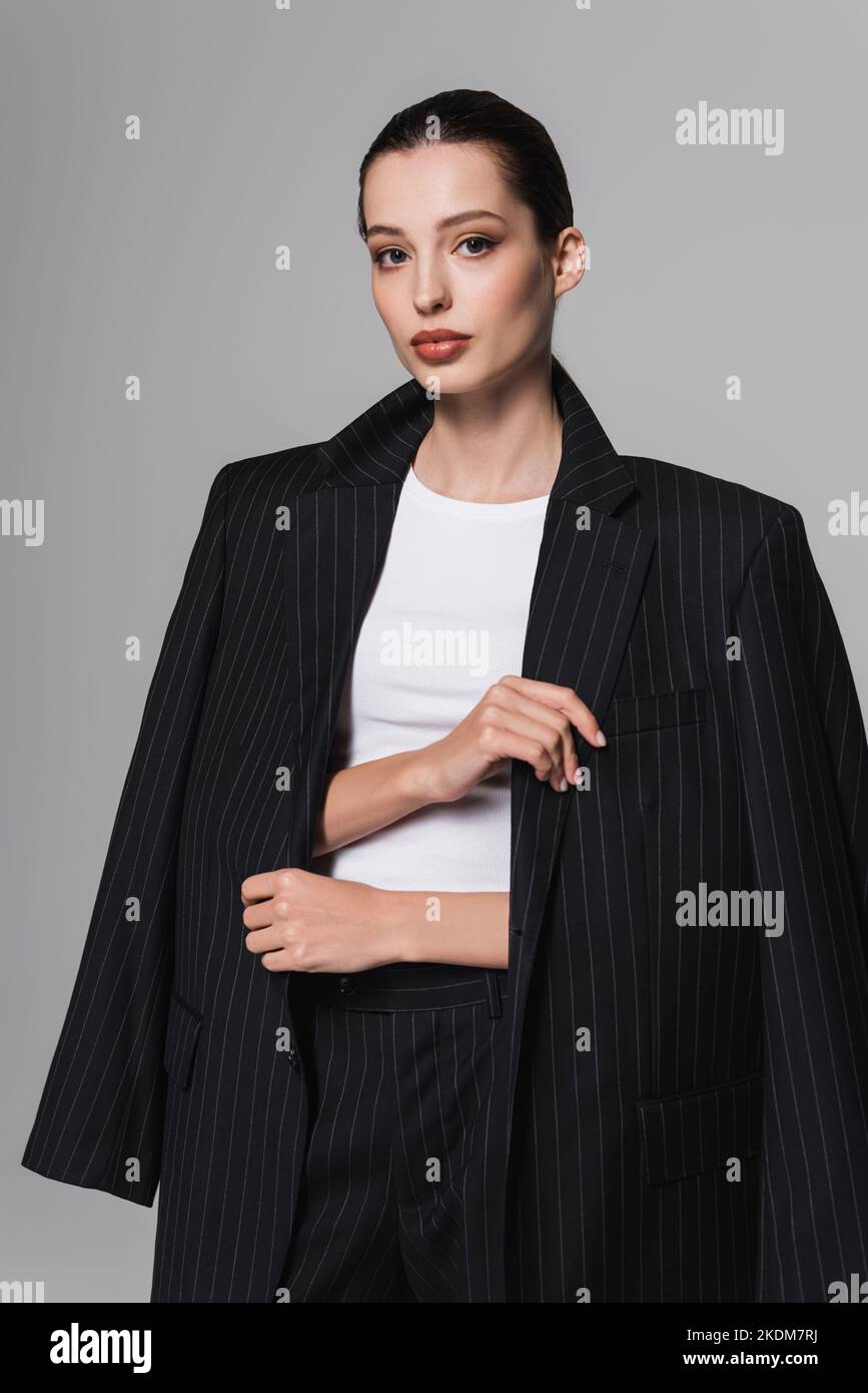 Model wearing jacket hi-res stock photography and images - Alamy