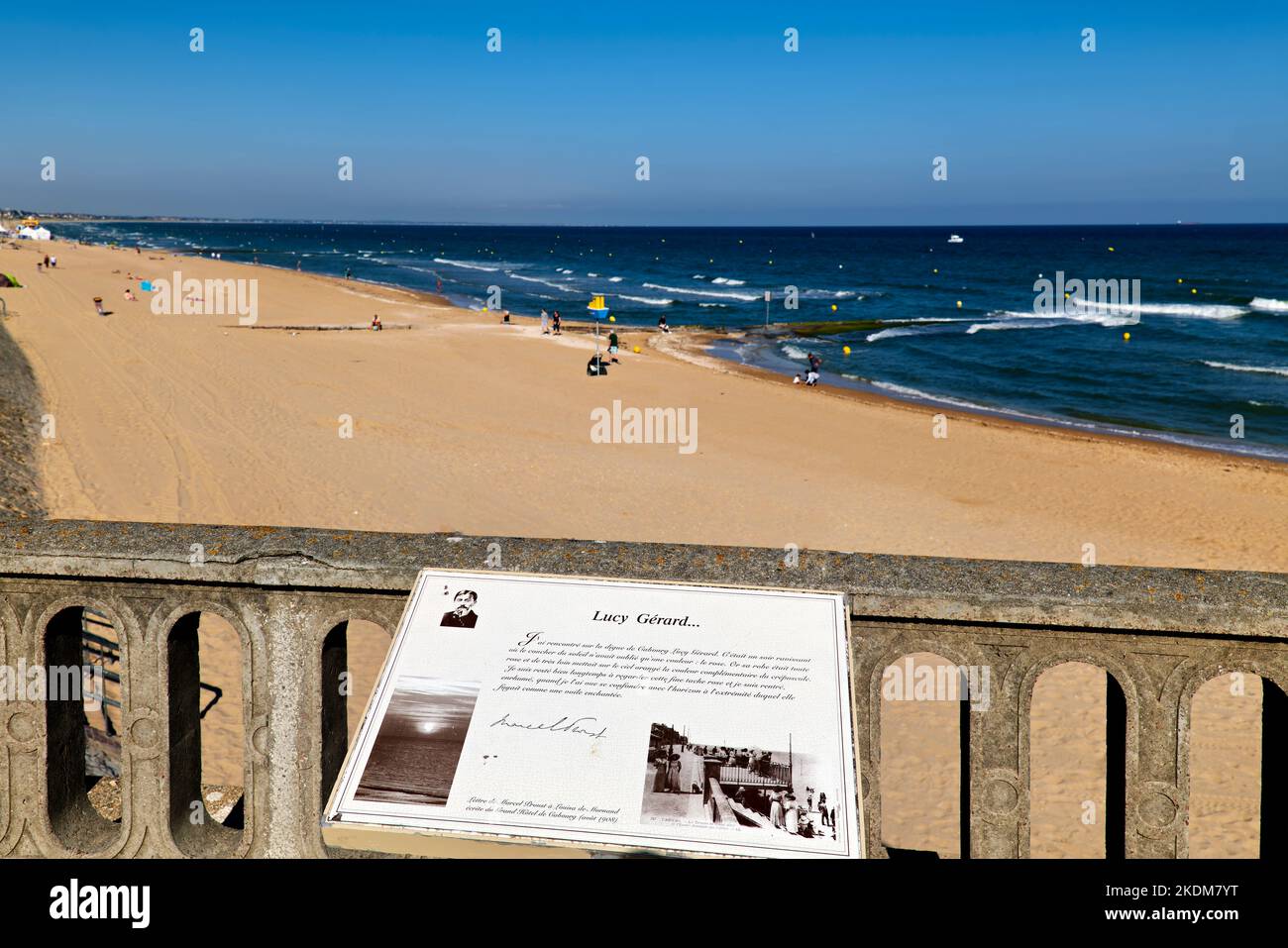 Cabourg Normandy France. Promenade Marcel Proust (Marcel Proust walk ...