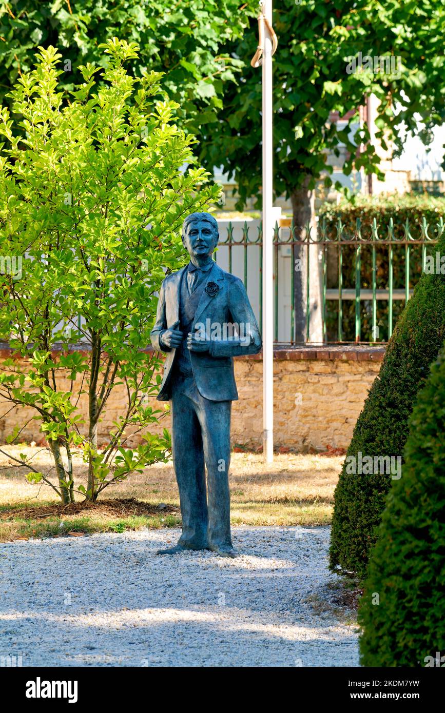 Cabourg Normandy France. The statue of Marcel Proust Stock Photo - Alamy