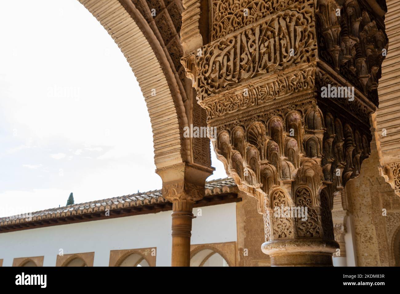 Ancient Islamic architecture and ornaments in Granada, Spain Stock ...