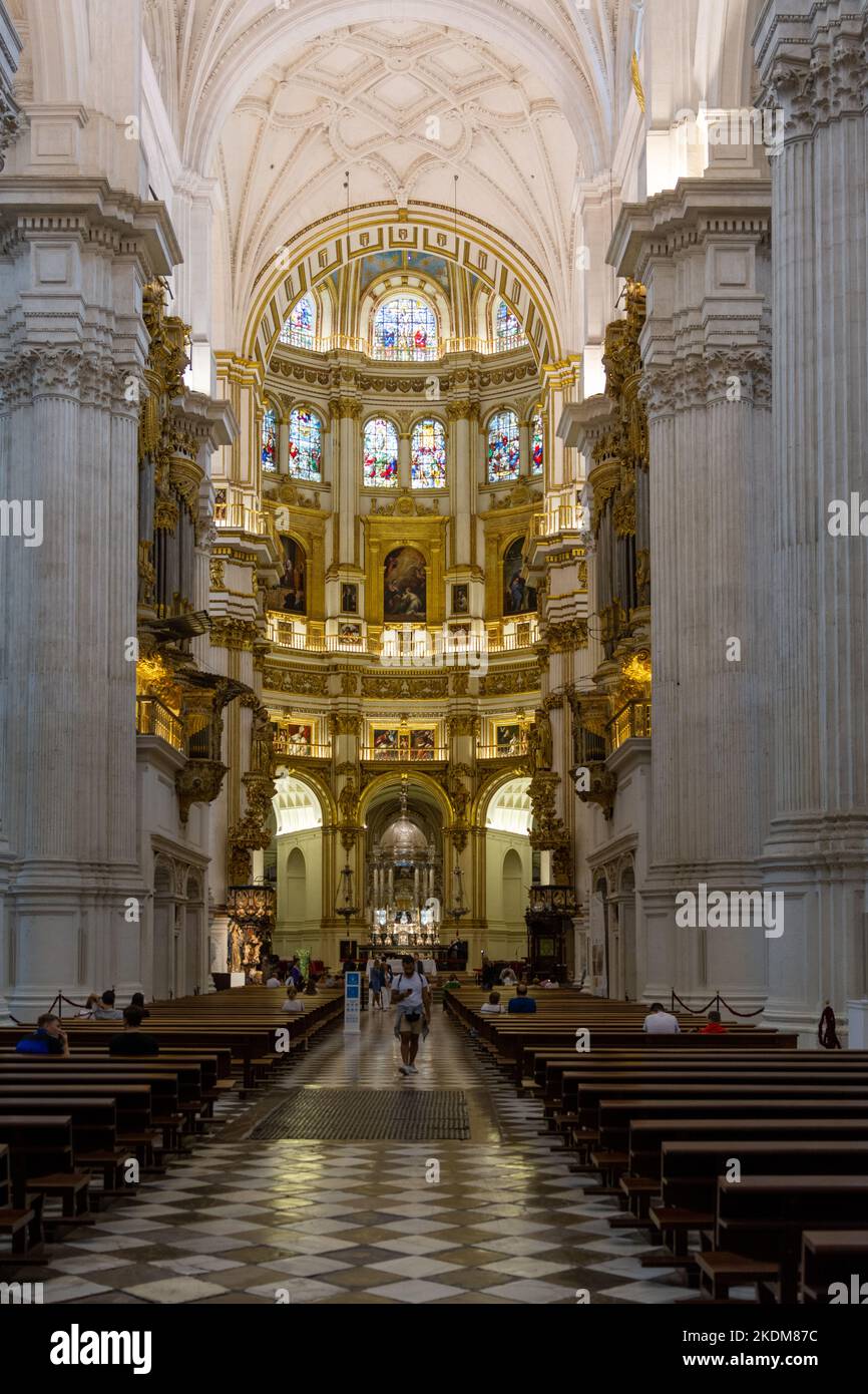 magnificent decoration in an old Spanish church Stock Photo - Alamy