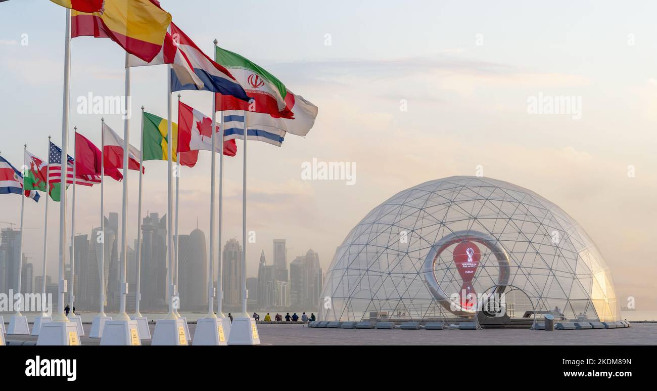 Doha, Qatar- July 03, 2022 : FIFA World Cup Qatar 2022 Official ...