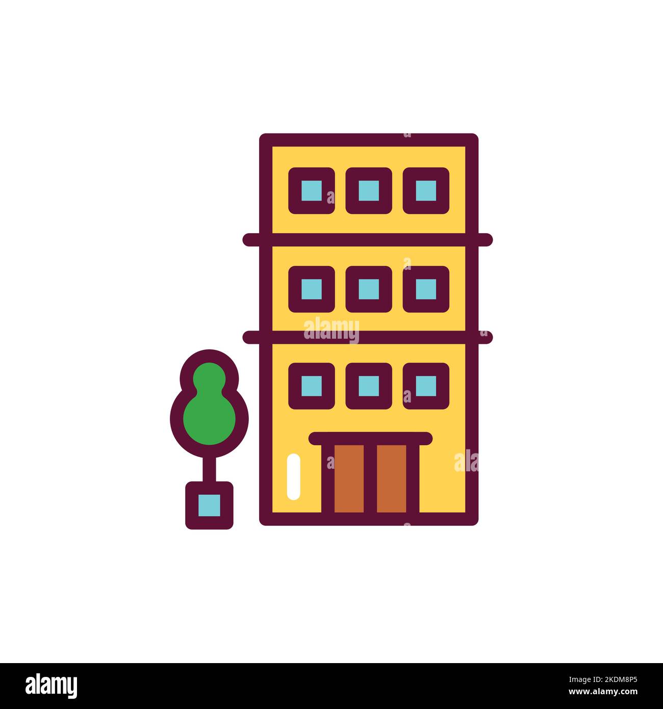 Hotel building drawing hi-res stock photography and images - Alamy