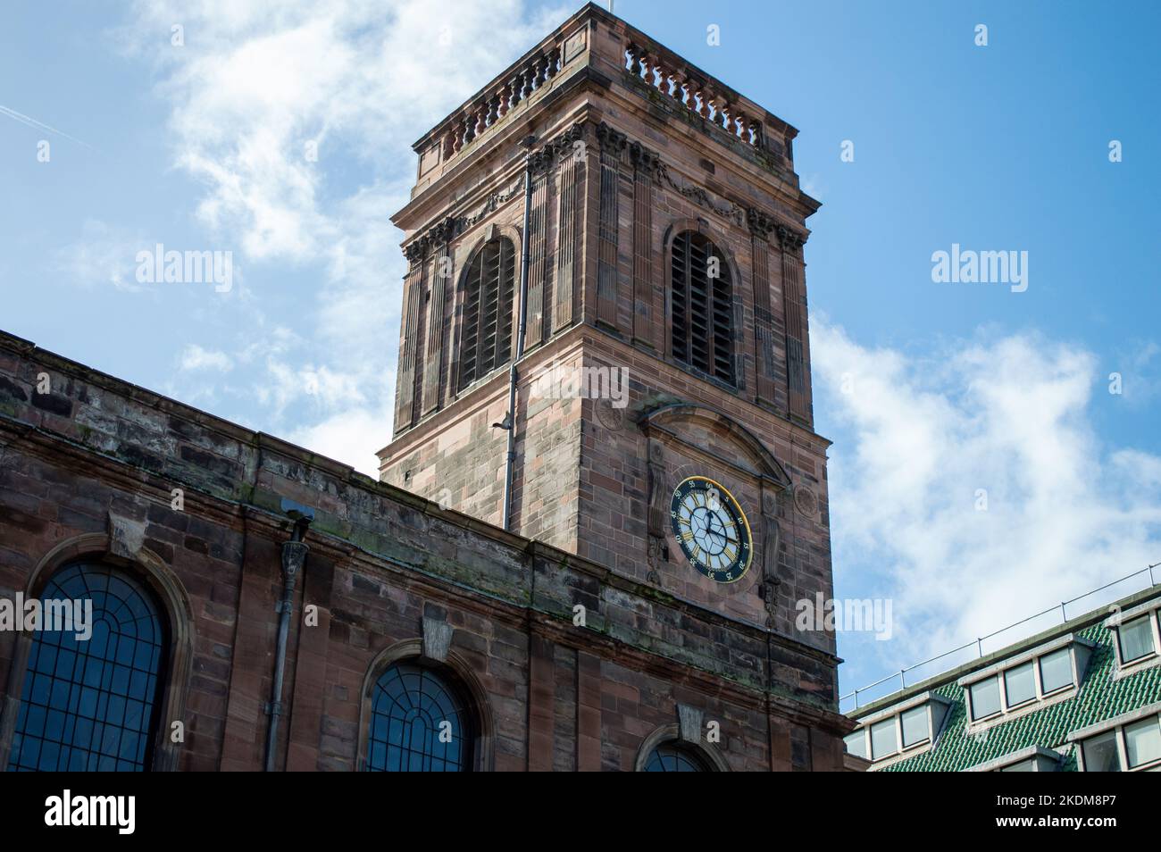 Red brick church tower windows hi-res stock photography and images - Alamy