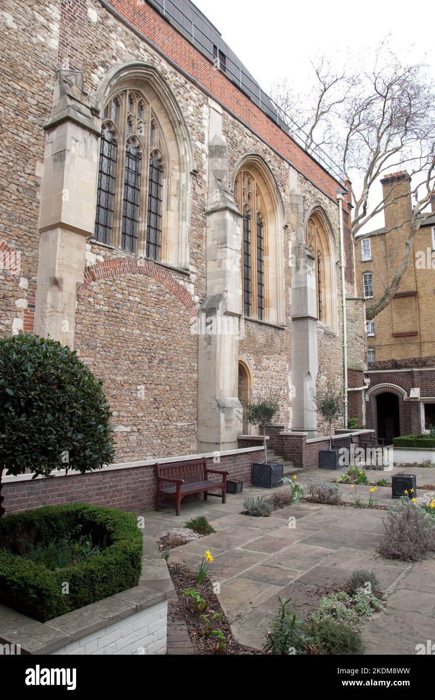 Priory of St John of Jerusalem, Clerkenwell, London - part of courtyard ...
