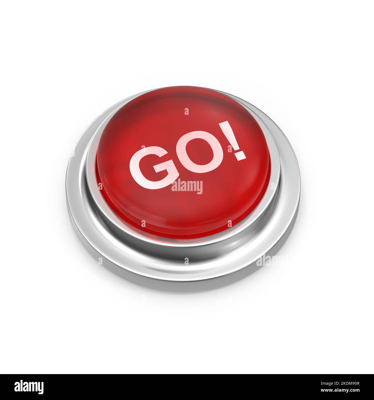 Red Button Go! , This is a 3d rendered computer generated image ...
