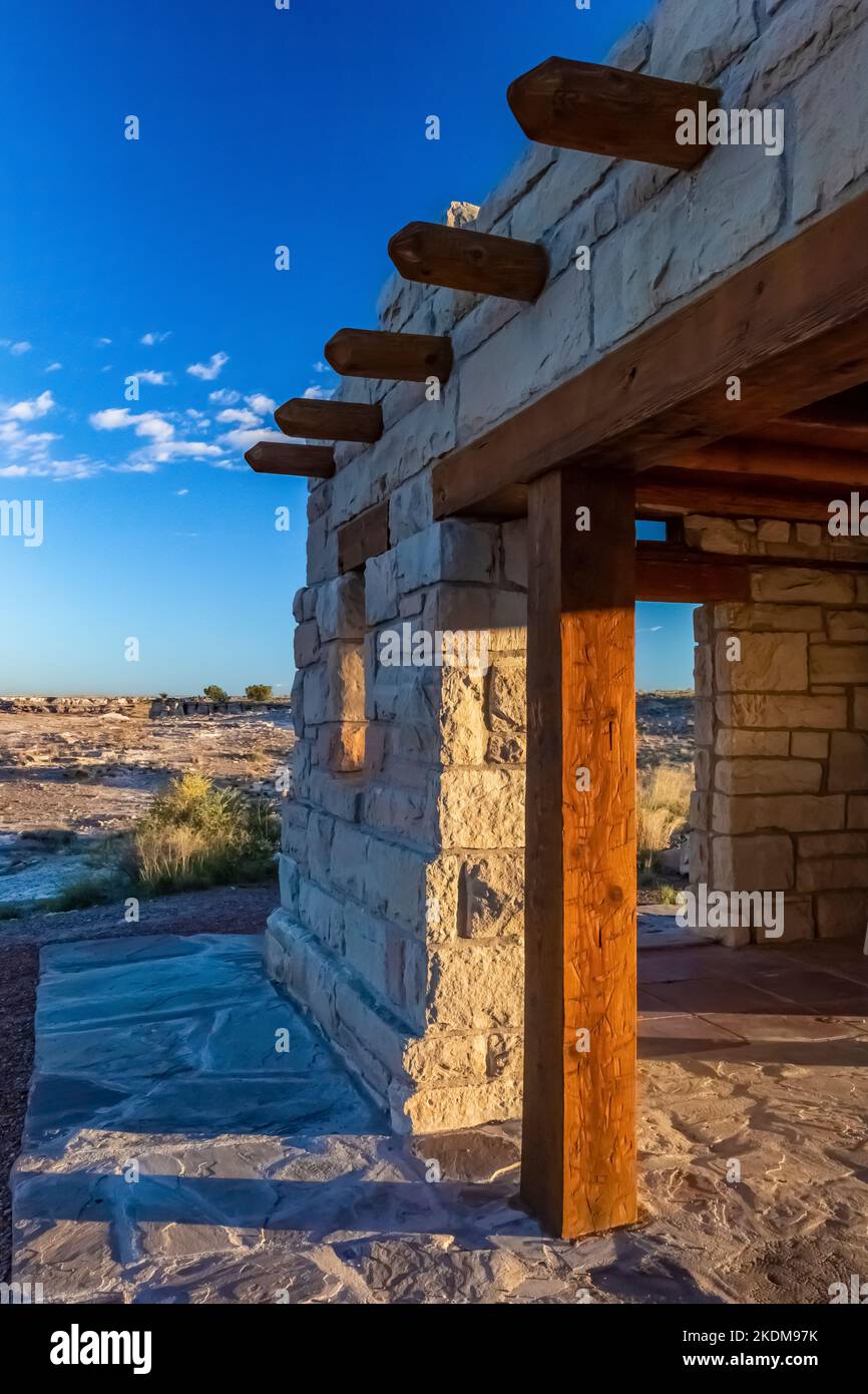 Giant Logs Trail in Petrified Forest National Park, Arizona, USA Stock ...