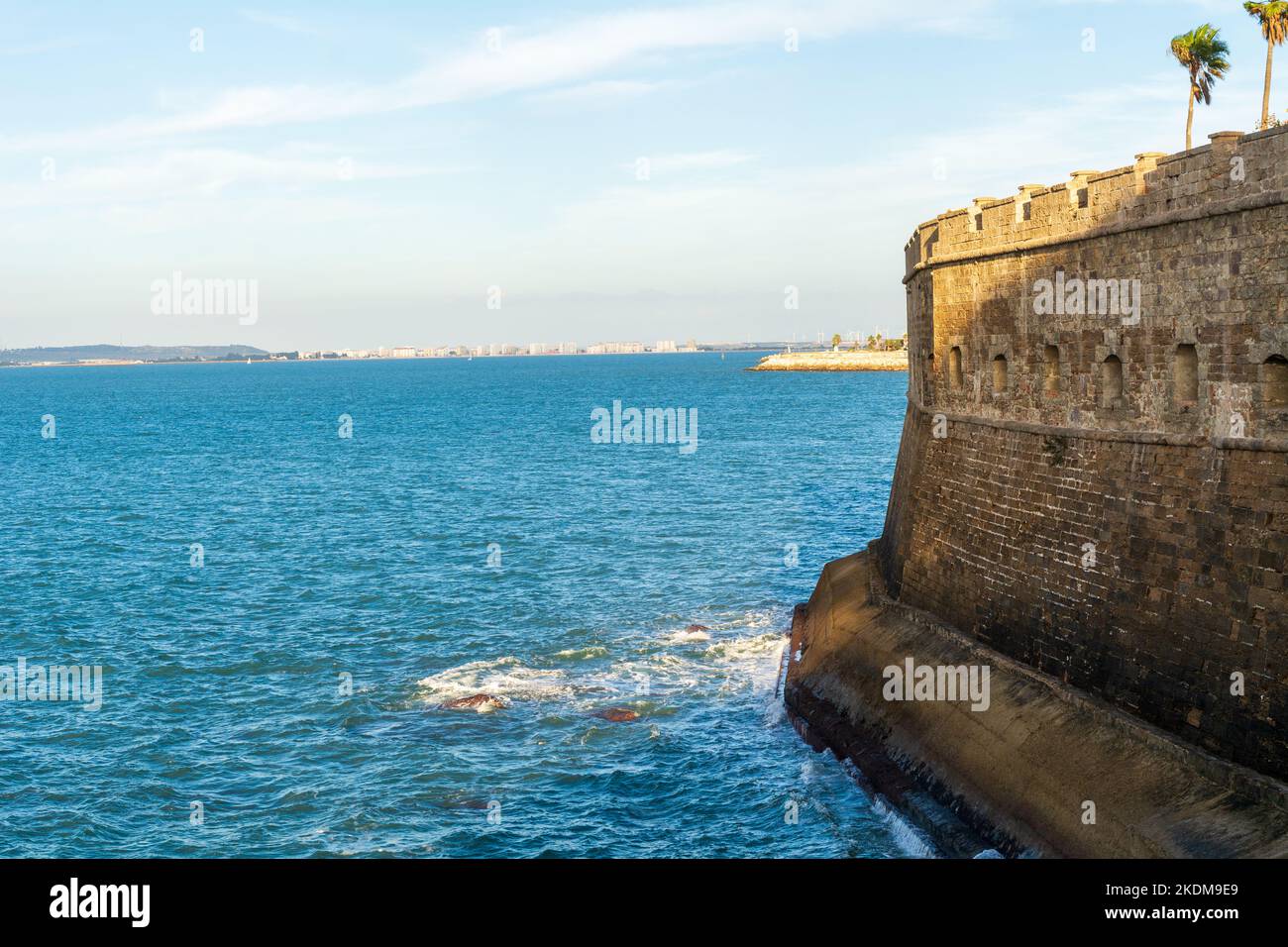 Historical Fortifications of the Port of Cadiz, Spain Stock Photo - Alamy
