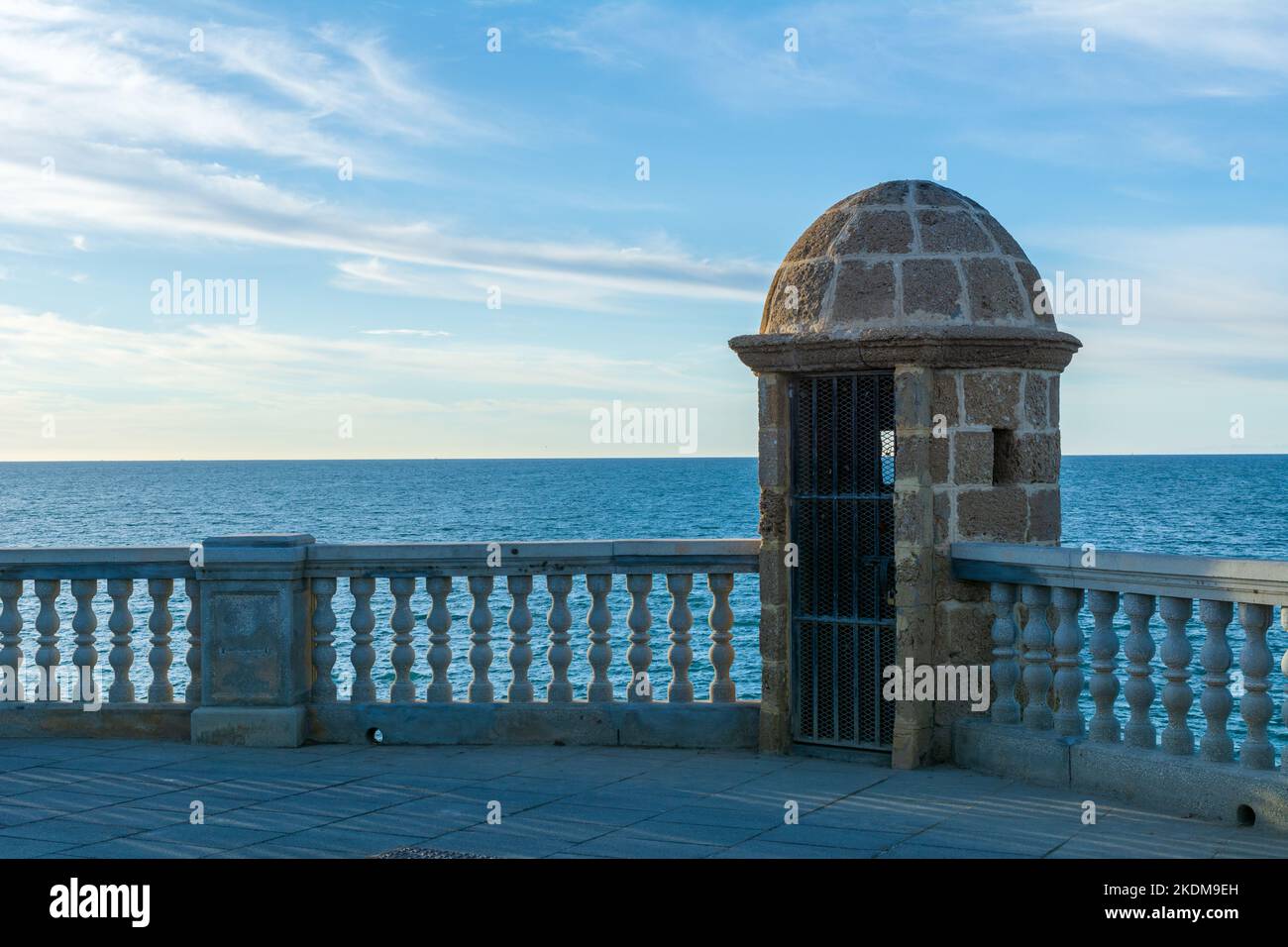 Watchtower of an ancient fortress on a coastal shore Stock Photo - Alamy