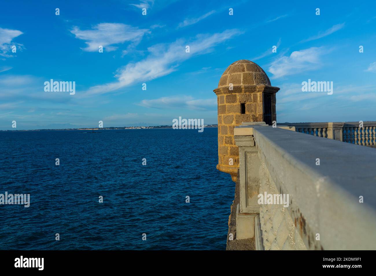 Watchtower of an ancient fortress on a coastal shore Stock Photo - Alamy