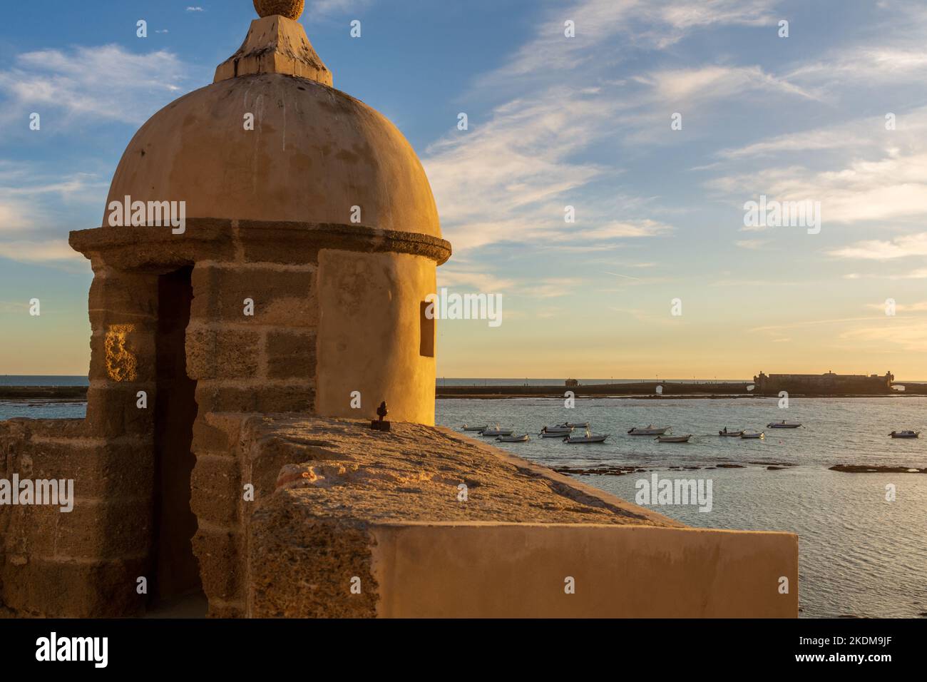 Watchtower of an ancient fortress on a coastal shore Stock Photo - Alamy