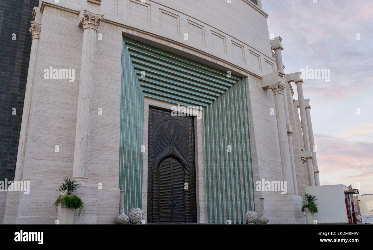Doha, Qatar -October 10,2022 : the Katara Amphitheatre is a crafted ...