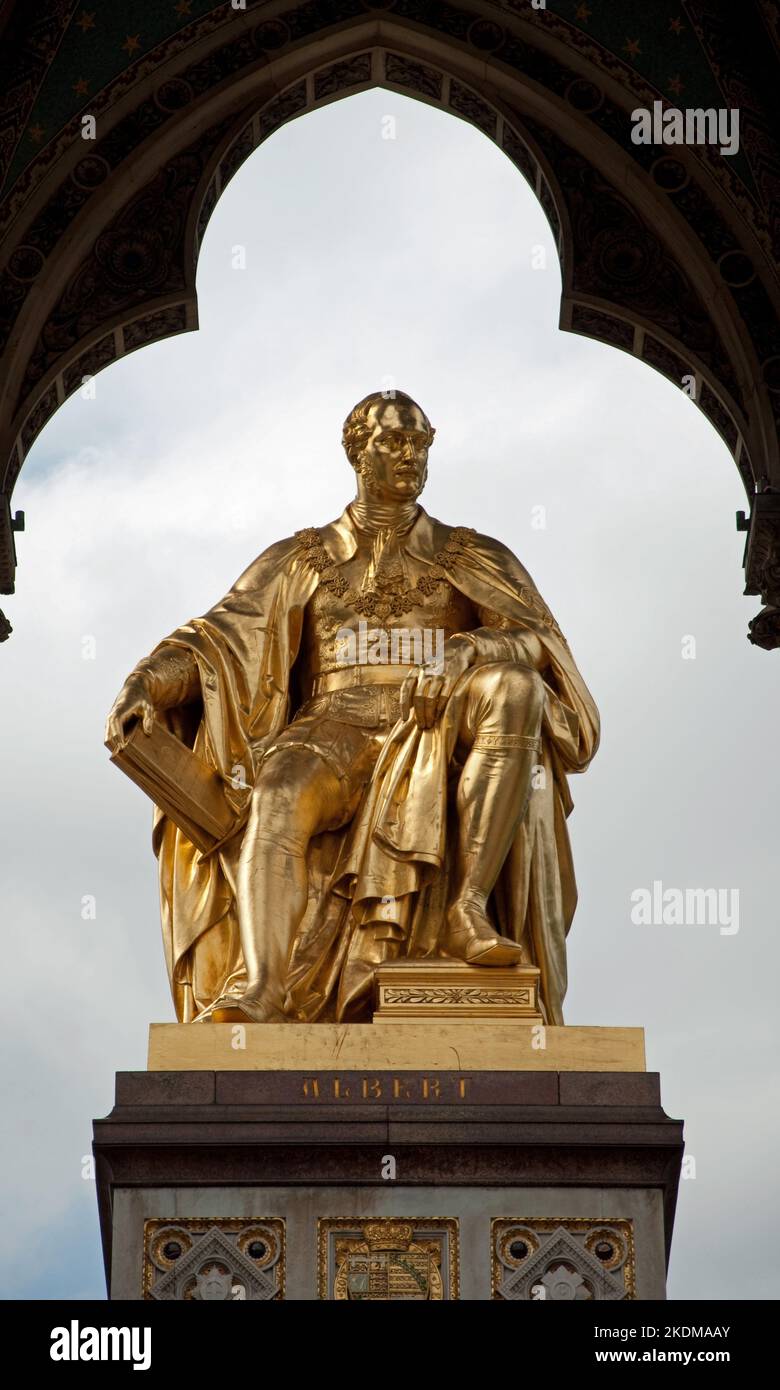 Statue of Albert, Albert Memorial, Kensington, London, UK - Prince ...
