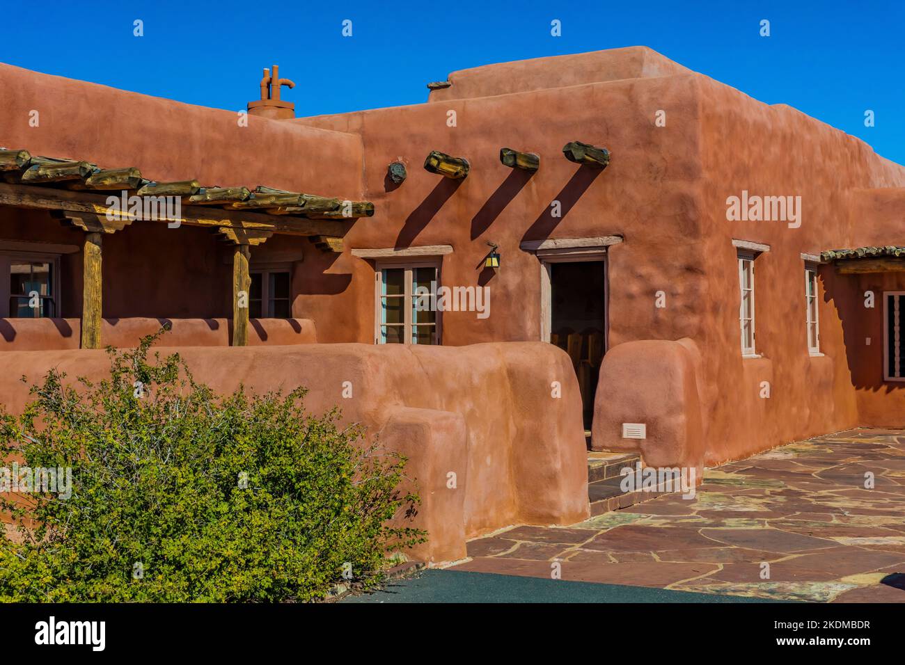 Painted Desert Inn designed in the Pueblo Revival Style in Petrified ...
