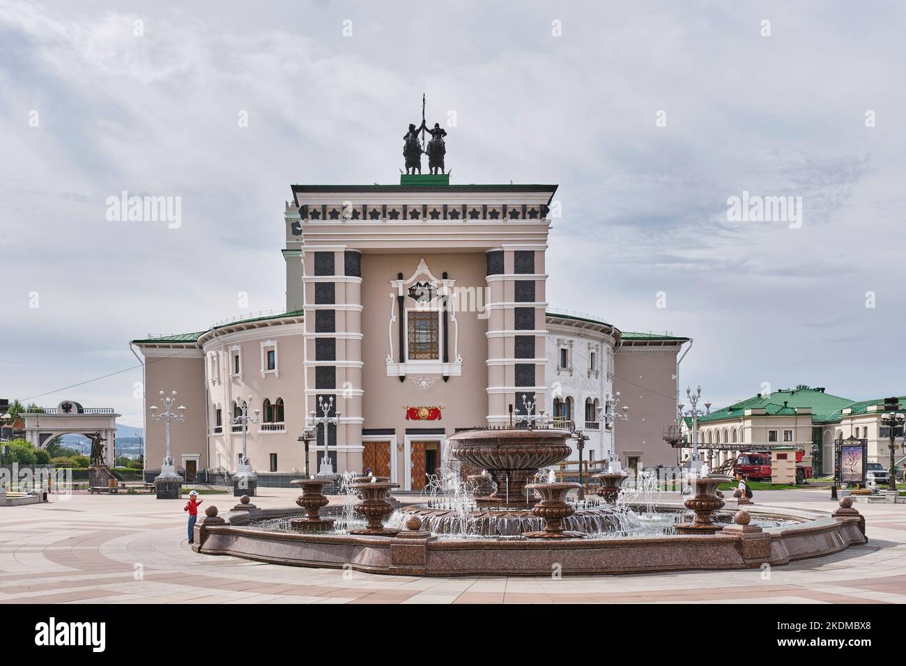Ulan-Ude, Russia. Buryat Opera and Ballet Theatre, Theater Square ...