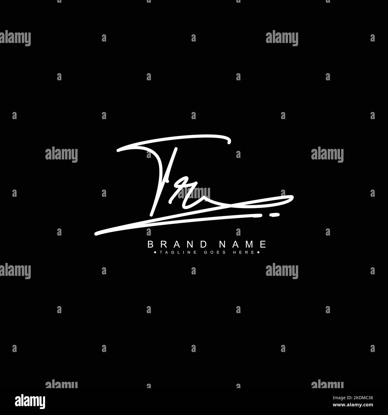 TR Initial Logo in Signature Style for Photography and Fashion Business ...