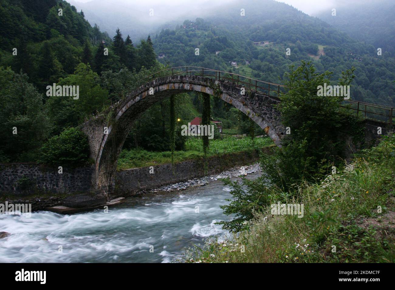 Historical Senyuva Bridge - Rize - Turkey Stock Photo - Alamy