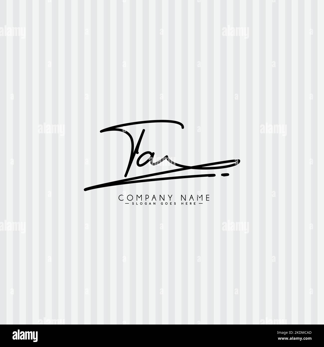 TA Handwritten Signature logo - Vector Logo Template for Beauty ...