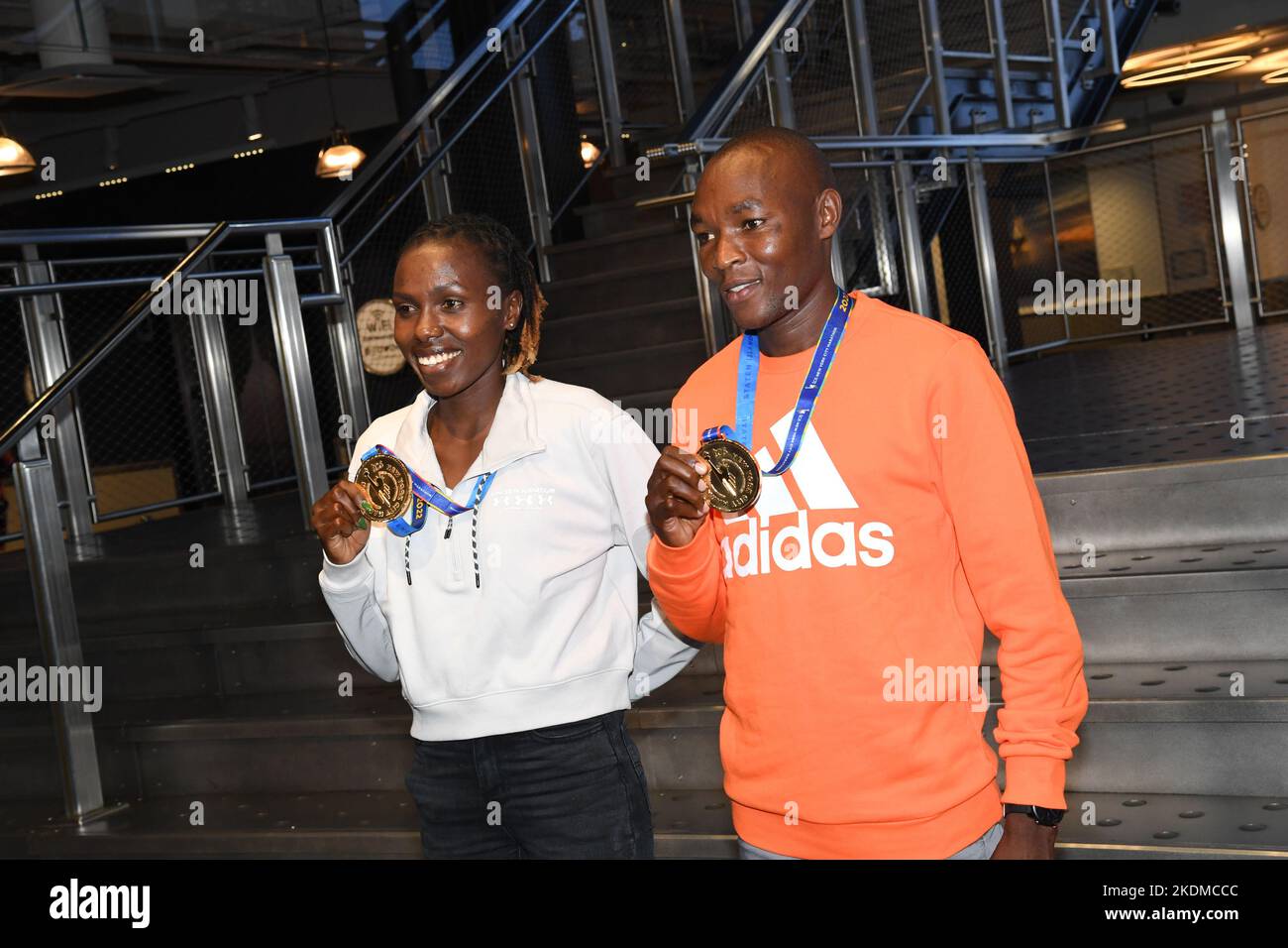 New York, NY, on November 7, 2022. Sharon Lokedi and Evans Chebet ...