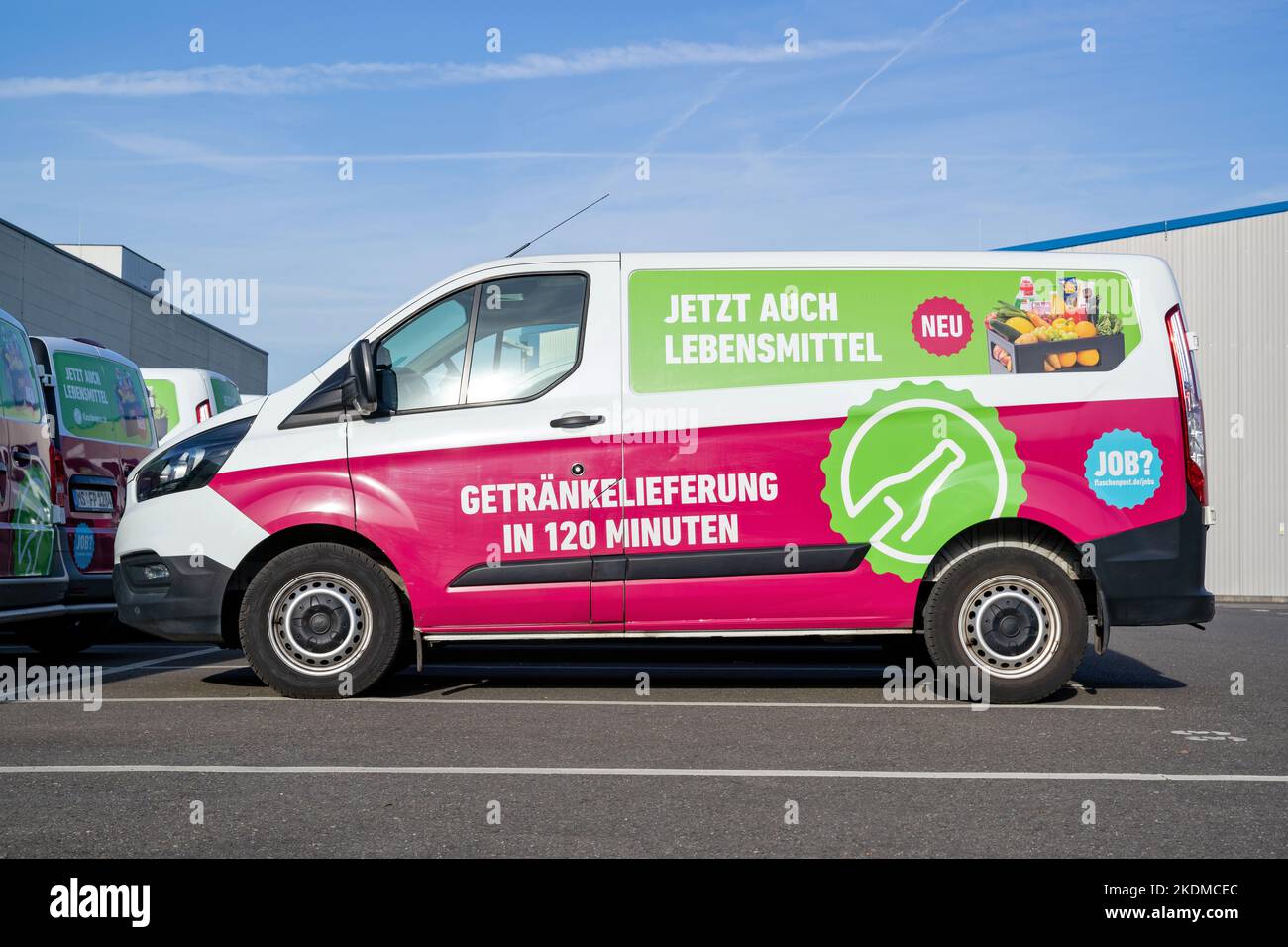 flaschenpost.de Ford Transit delivery van Stock Photo - Alamy