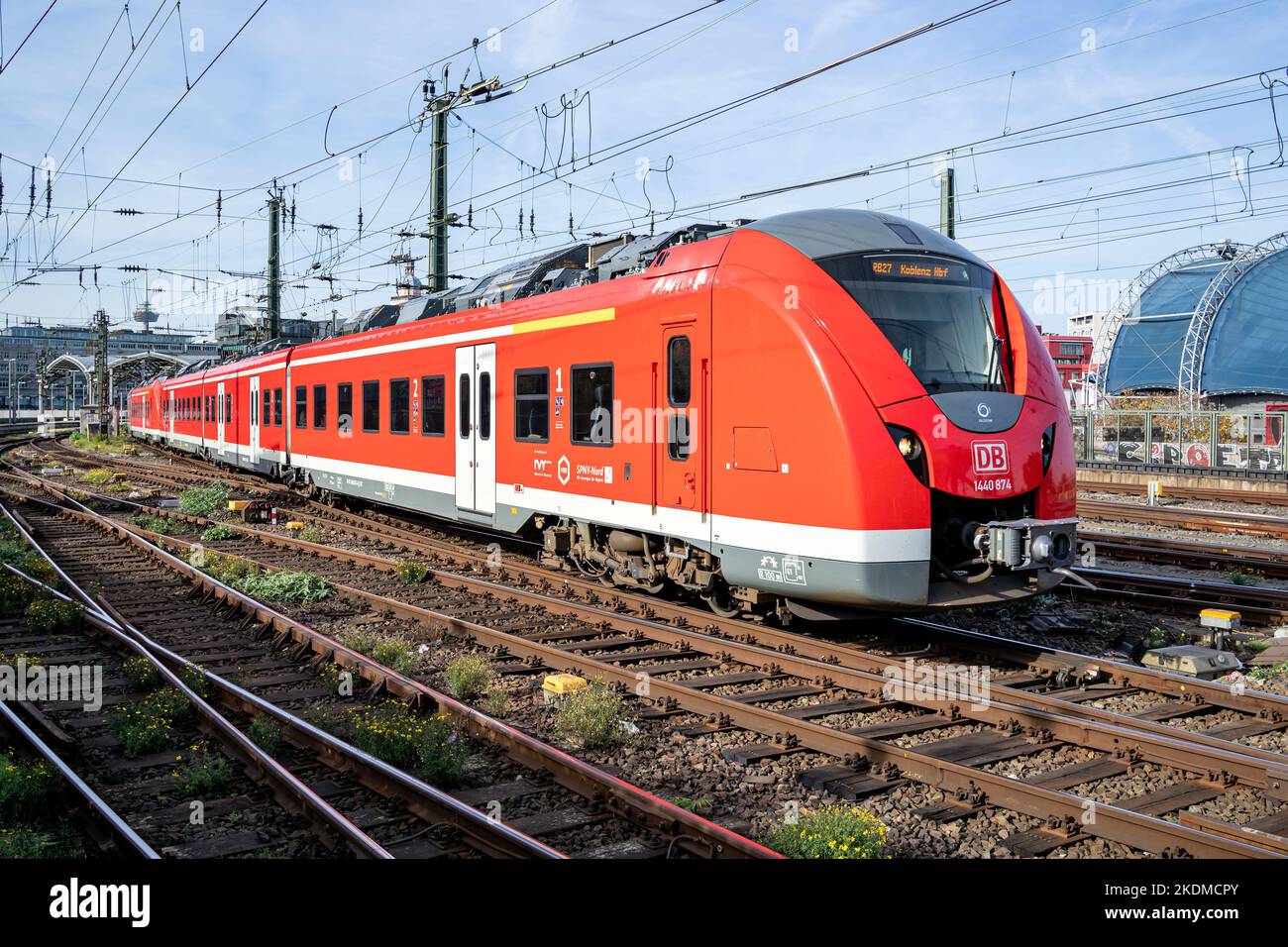 DB Regio Alstom Coradia Continental train at Cologne main station Stock ...