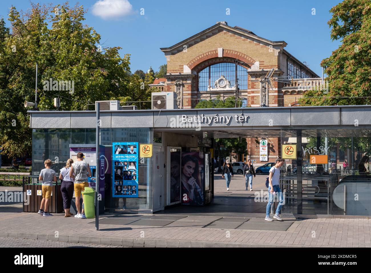 Budapest, Hungary - 3 September 2022: Batthyany ter metro station in ...