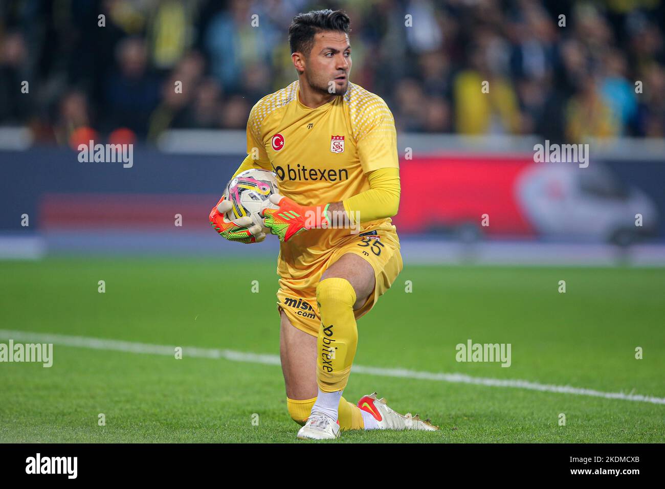 ISTANBUL, TURKEY - NOVEMBER 7: goalkeeper Ali Sasal Vural of Sivasspor ...