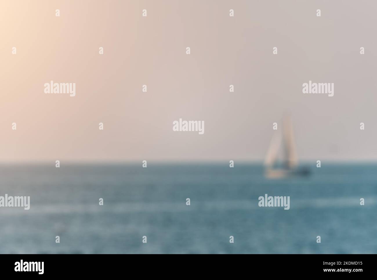 Abstract defocused blured background Sailing ship luxury yacht with ...