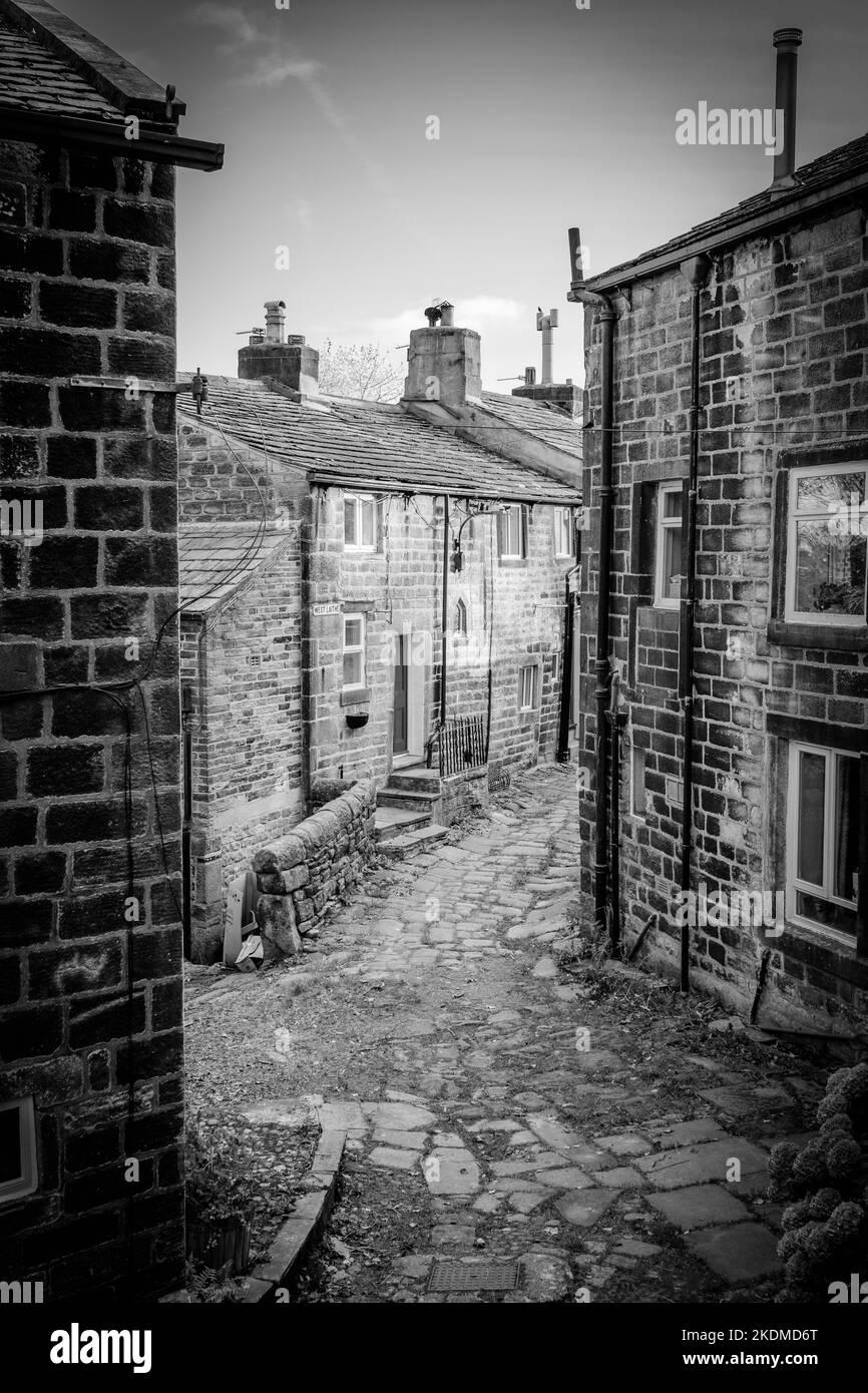 Heptonstall Village Calderdale. West Yorkshire, England, UK Stock Photo ...