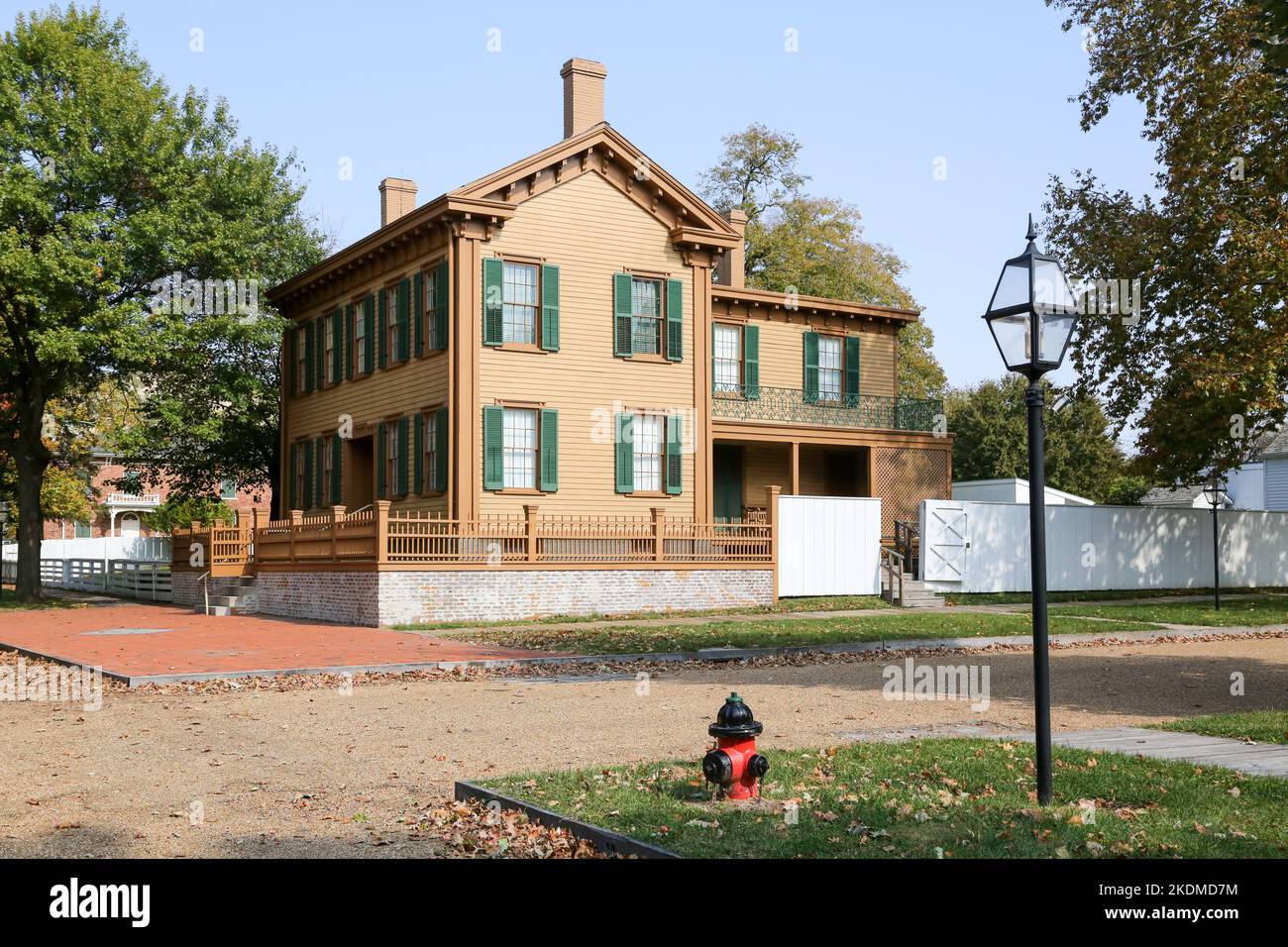 The Lincoln Home at Lincoln National Historic Site in Springfield, IL ...