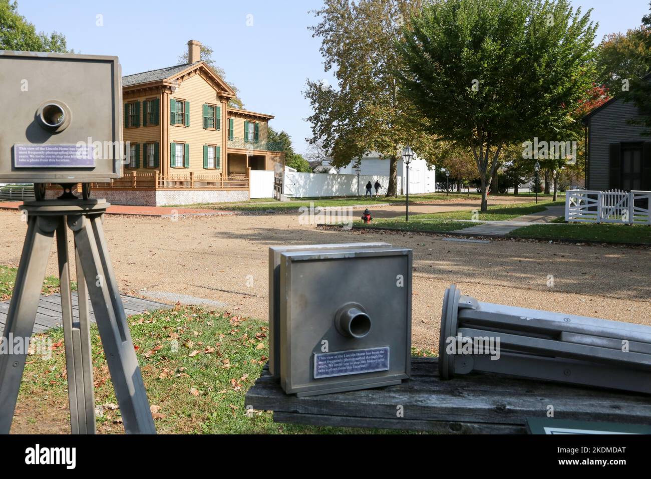 The Lincoln Home at Lincoln National Historic Site in Springfield, IL ...