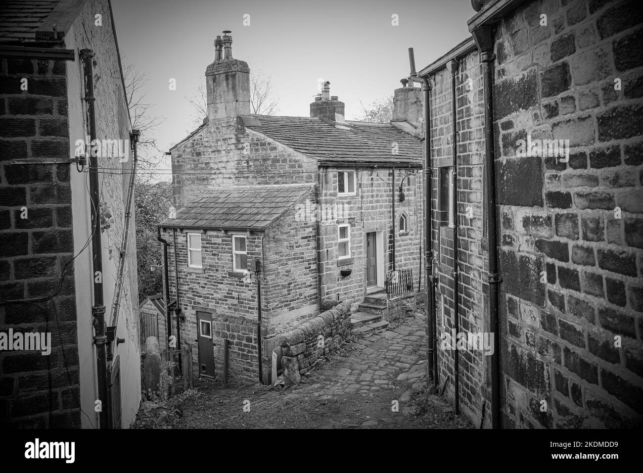 Heptonstall Village Calderdale. West Yorkshire, England, UK Stock Photo ...