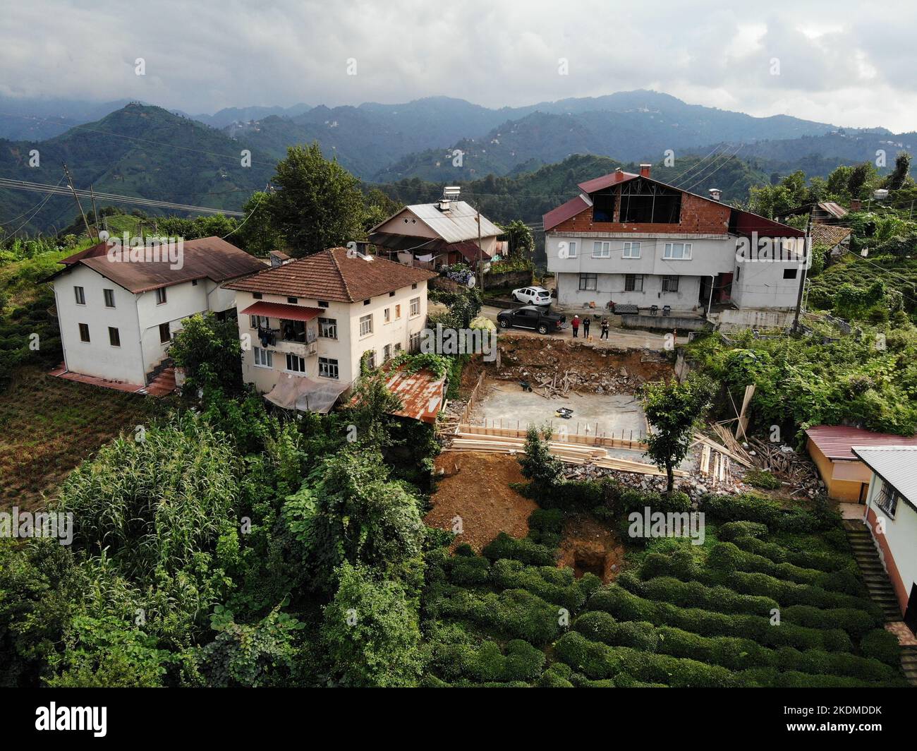 Yenihisar Village in Rize, Turkey, is connected to the town of Cayeli Stock Photo - Alamy
