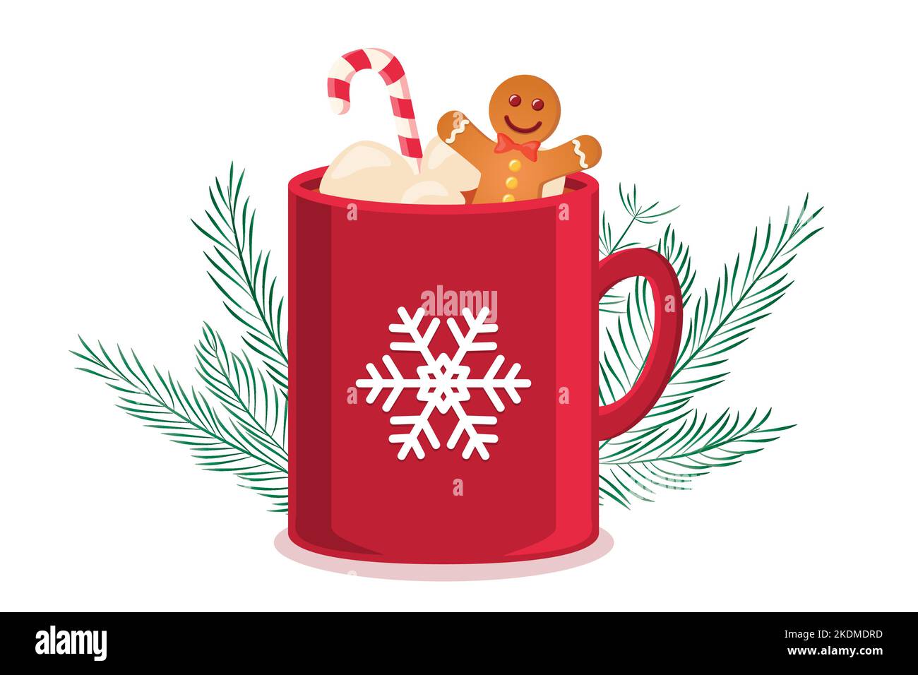 Warm marshmallow cup cartoon Stock Vector Images - Alamy