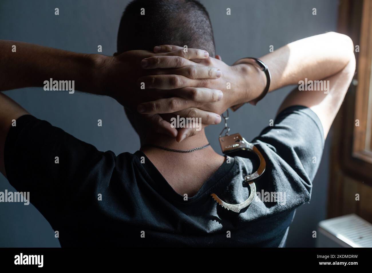 Woman in black handcuffs bondage hi-res stock photography and images ...