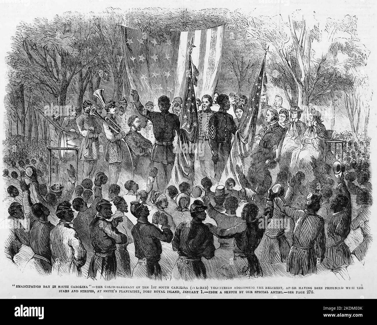 "Emancipation Day in South Carolina" - The Color-Sergeant of the 1st ...