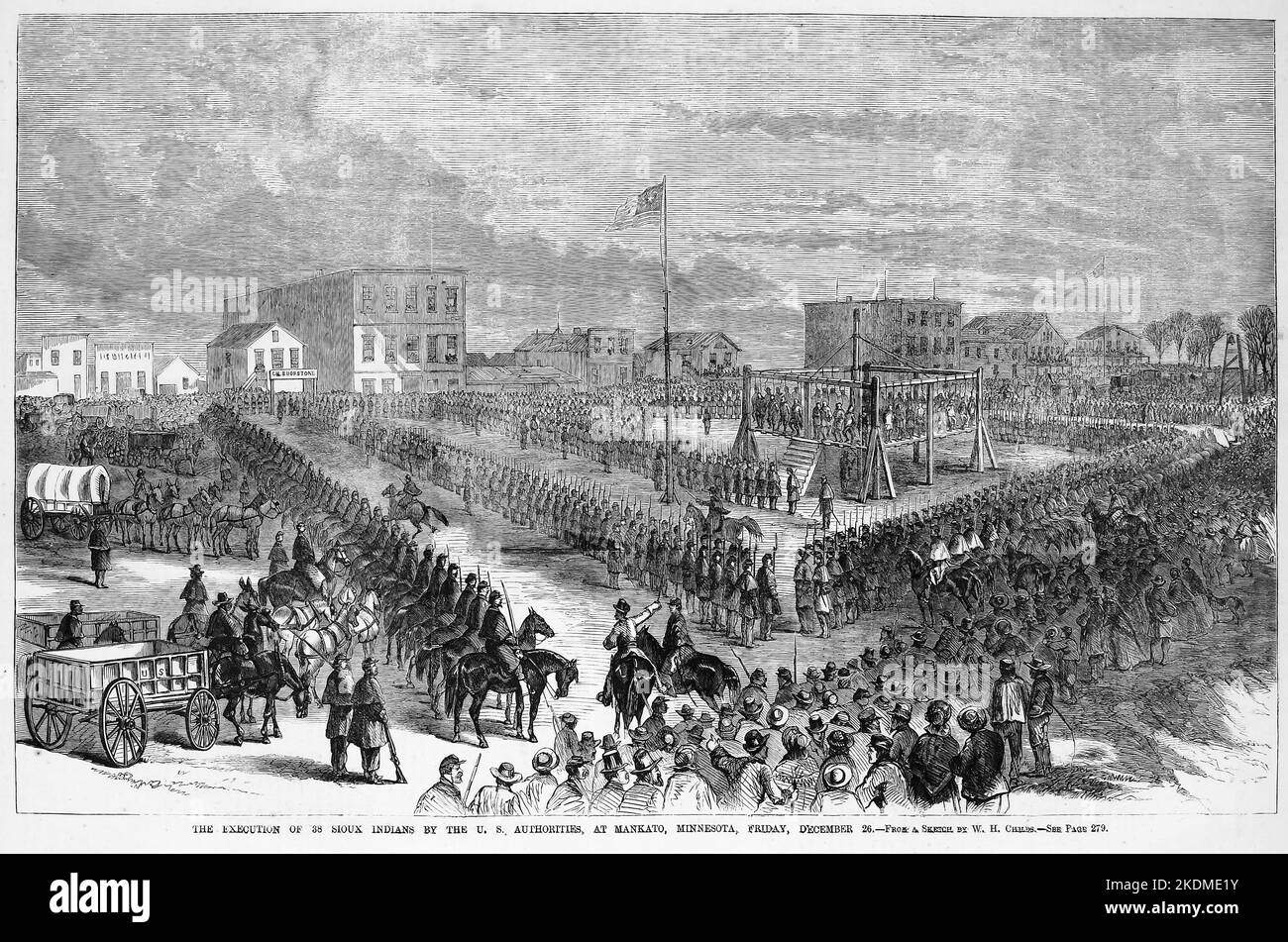 Sioux uprising of 1862 Black and White Stock Photos & Images - Alamy